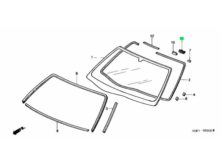 Honda OEM Fastener, Windshield - JPD Japan / ジェイ ピー ディー ジャパン